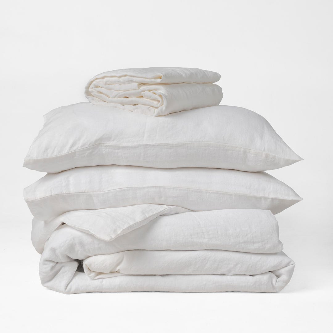 4 Psc Solution for Hot and Sweaty Sleepers Highest Quality Linen Duvet ...
