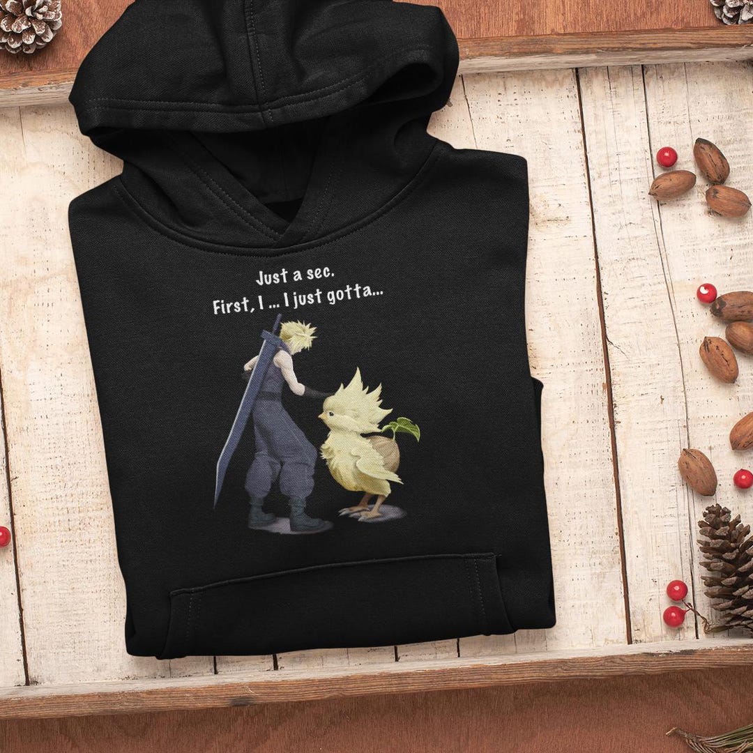 Cloud Strife Chocobo Chick Lightweight Hoodie Sweatshirt, Final Fantasy ...