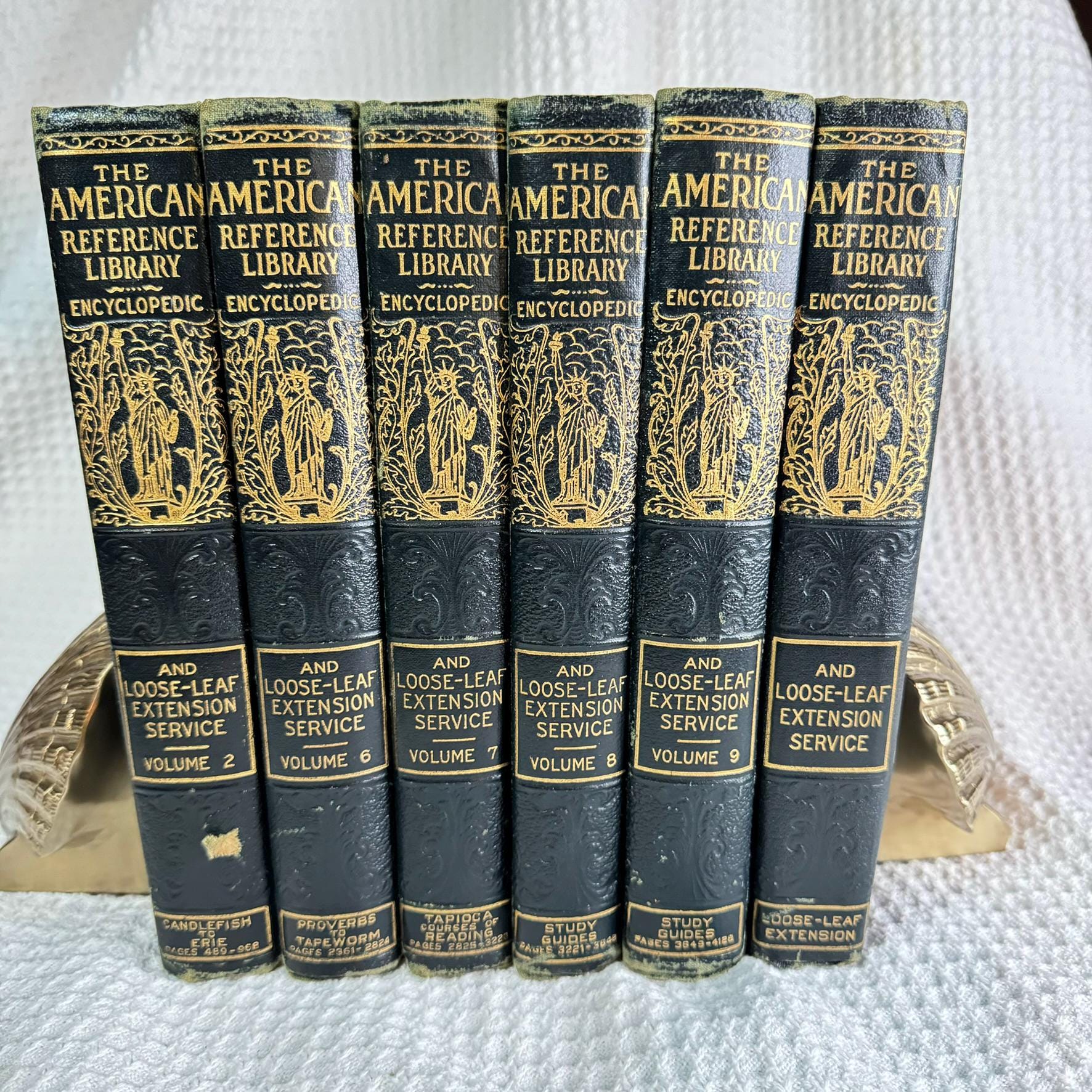 Vintage American Reference Library Encyclopedic Book Set / Vintage ...