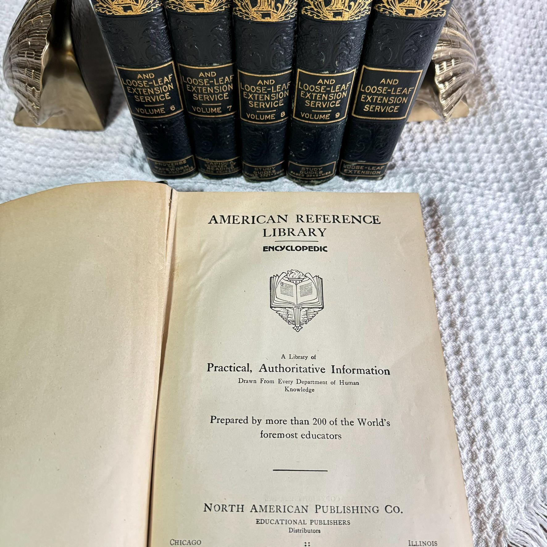 Vintage American Reference Library Encyclopedic Book Set / Vintage ...