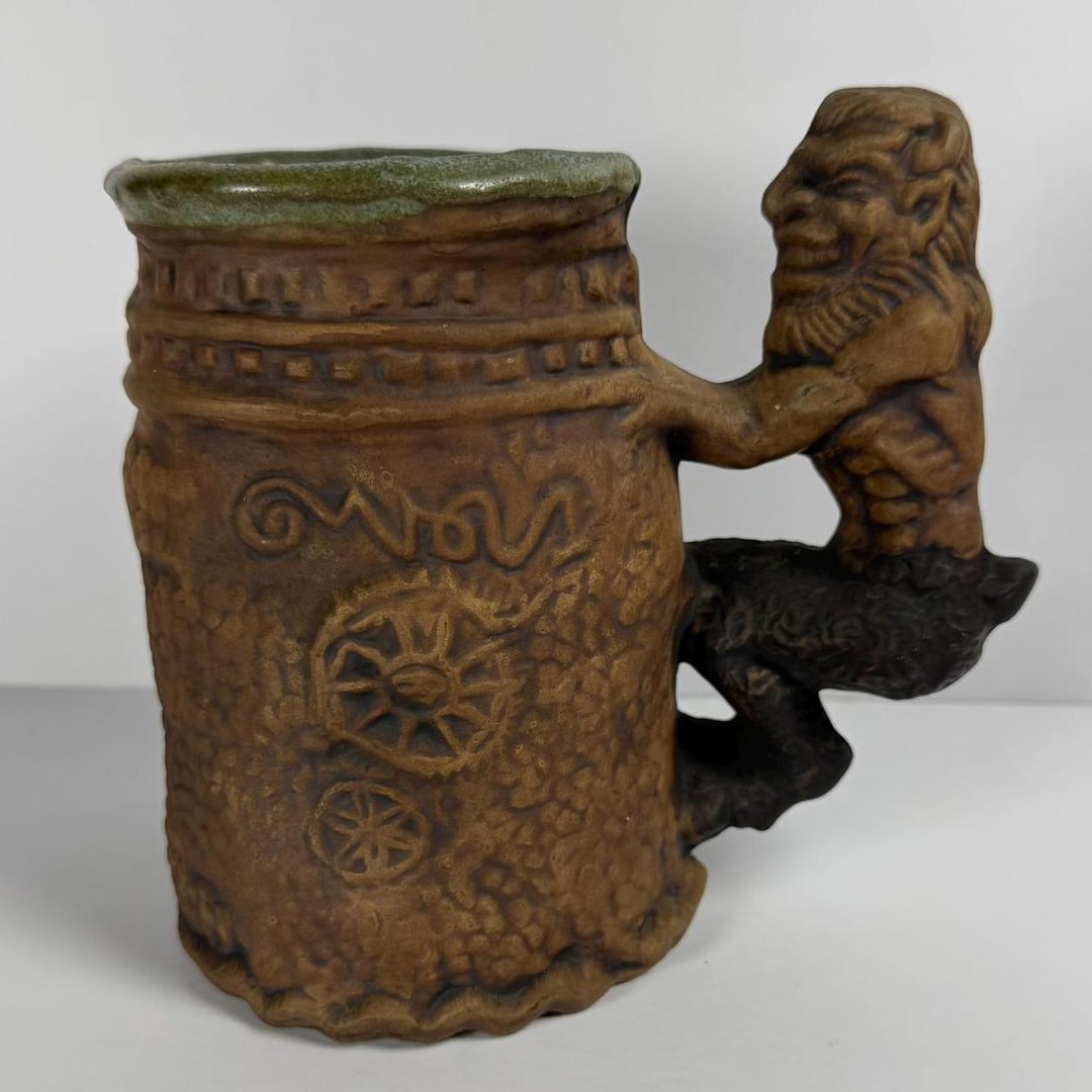 Vintage 1971 Jim Rumph LUSTY SATYR Tankard Mug – Mythical Ceramic Art ...
