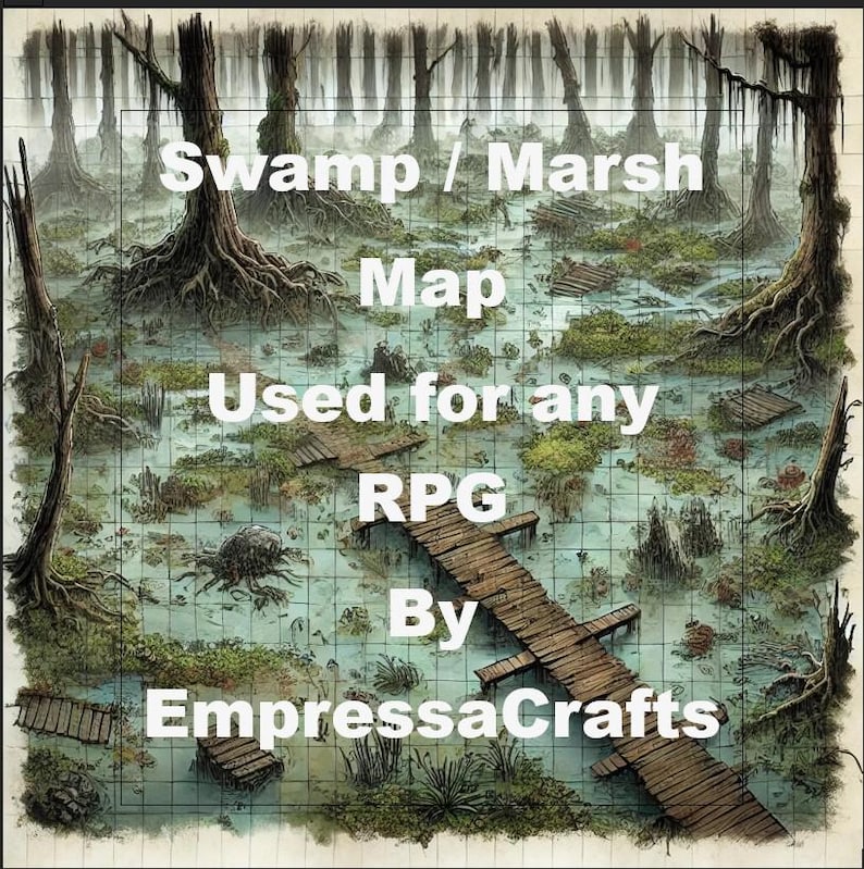 Swamp/marshland Map, Birds-eye View, Digital Download - Etsy