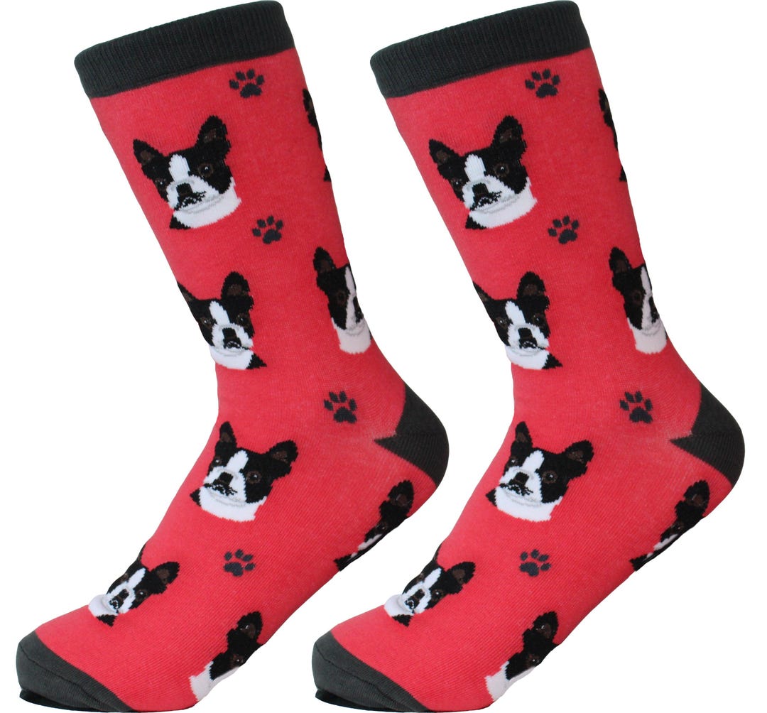 Boston Terrier Socks - Premium Quality - Fun Novelty Socks , Perfect ...