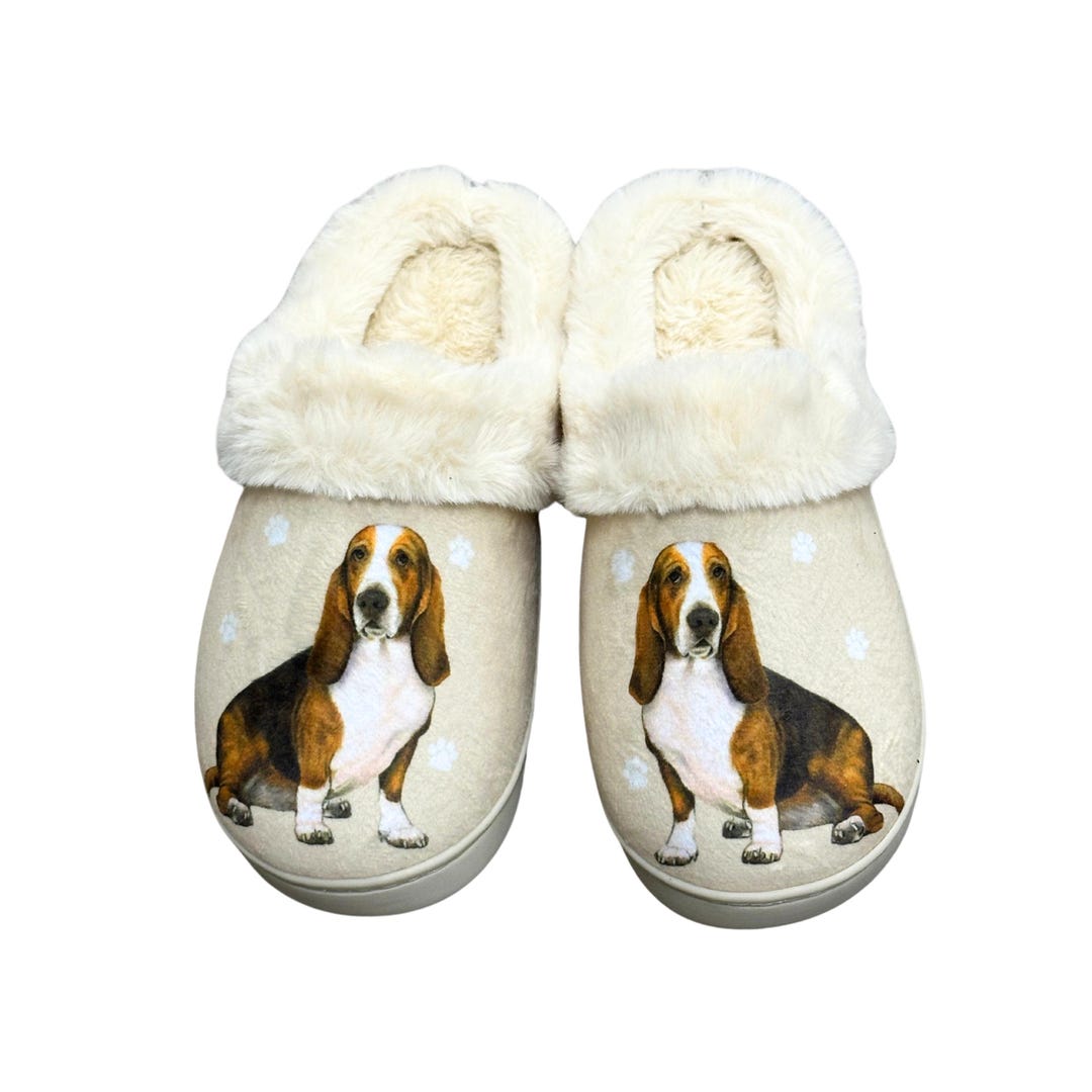 Basset Hound Snuggs Slippers - Cozy and Comfy for Pet Lovers - Gift ...