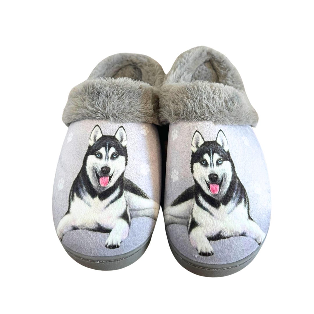 Siberian Husky Snuggs Slippers - Cozy and Comfy for Pet Lovers - Gift ...