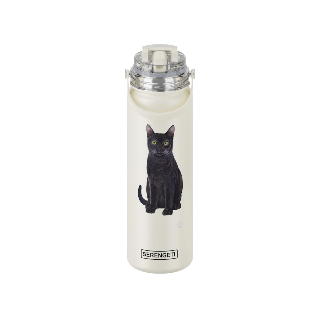 Black Cat Water Bottle – Durable Stainless Steel 24oz, Double-wall ...