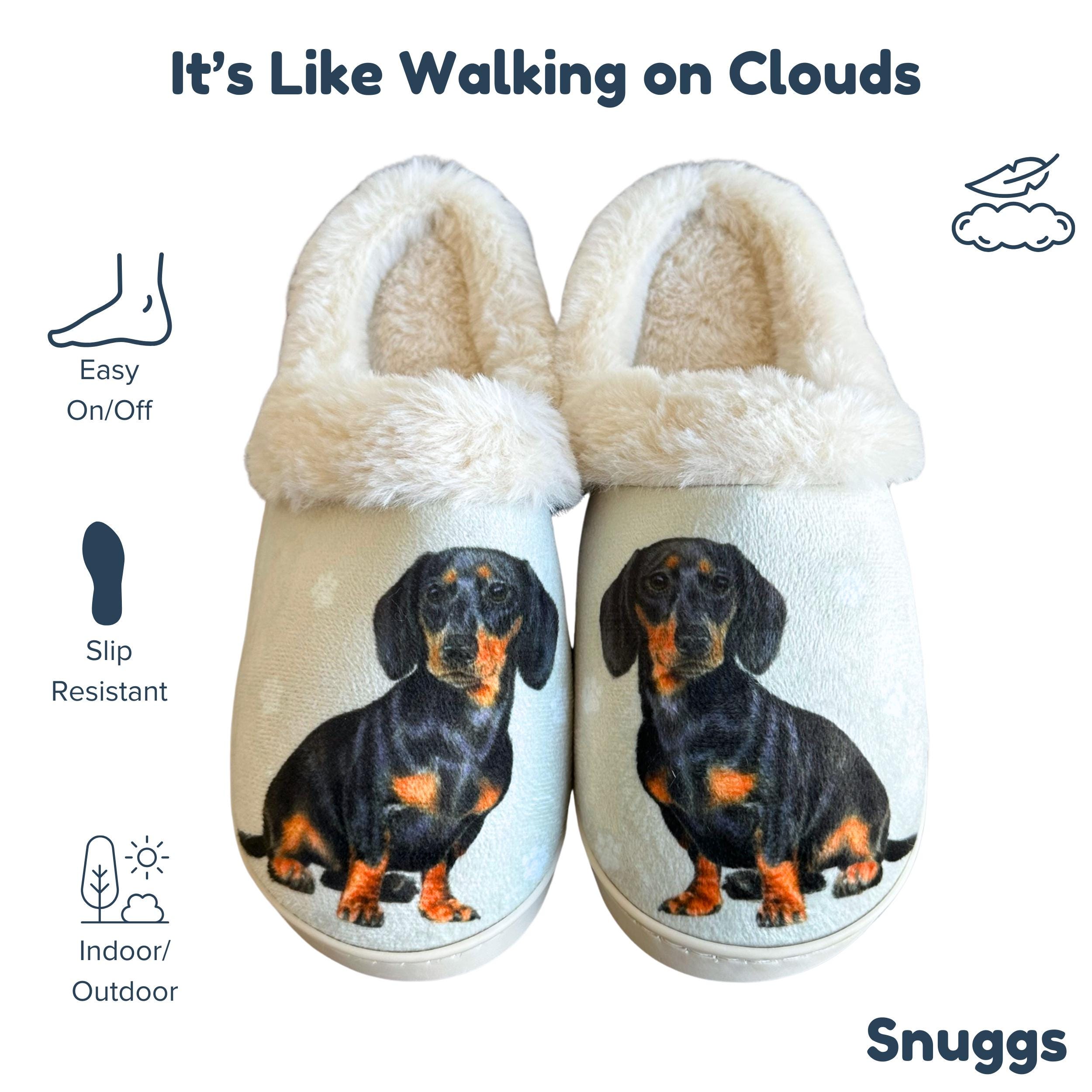 Dachshund, Black Snuggs Slippers - Cozy and Comfy for Pet Lovers - Gift ...