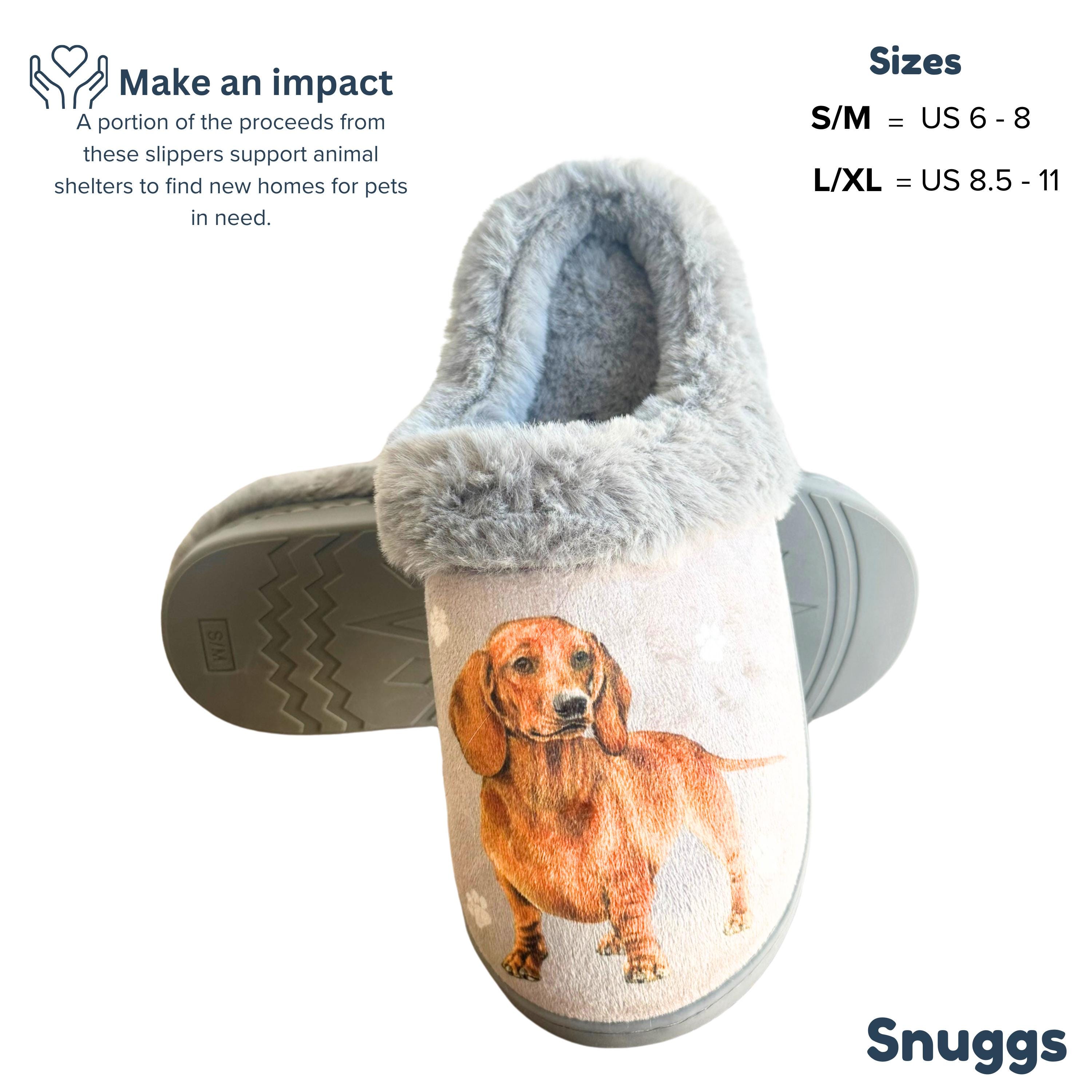Dachshund, Red Snuggs Slippers - Cozy and Comfy for Pet Lovers - Gift ...