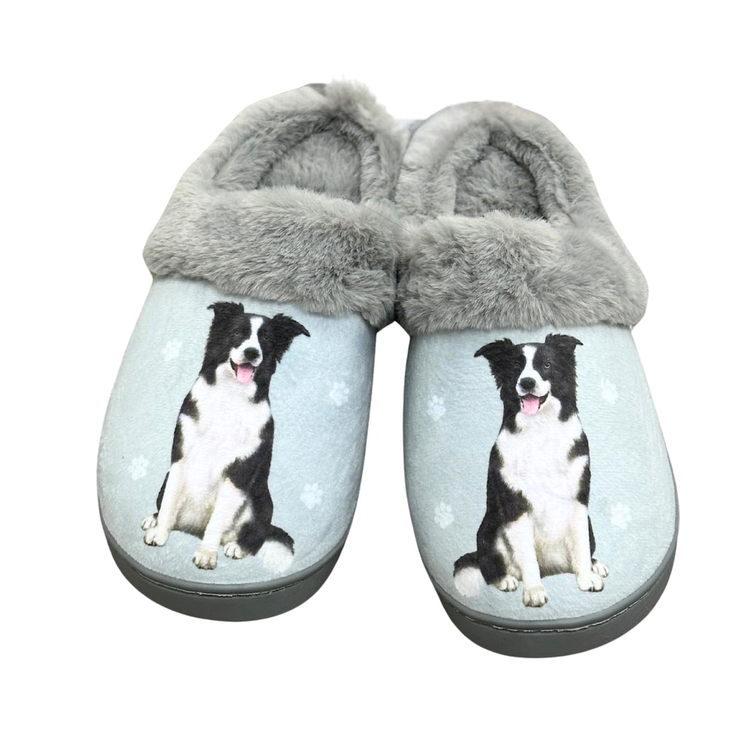 Border Collie Snuggs Slippers - Cozy and Comfy for Pet Lovers - Gift ...