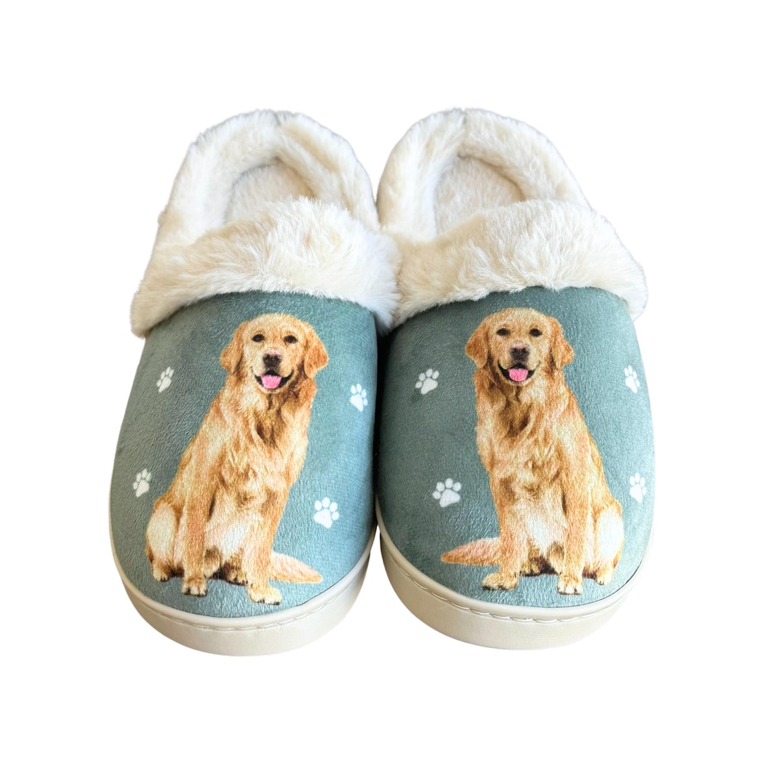 Golden Retriever Snuggs Slippers - Cozy and Comfy for Pet Lovers - Gift ...