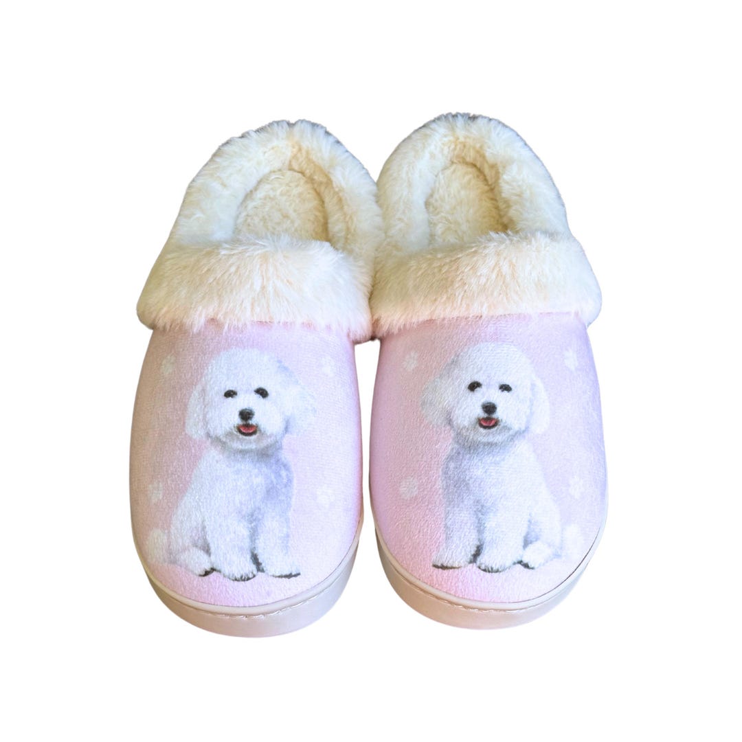 Bichon Frise Snuggs Slippers - Cozy and Comfy for Pet Lovers - Gift ...