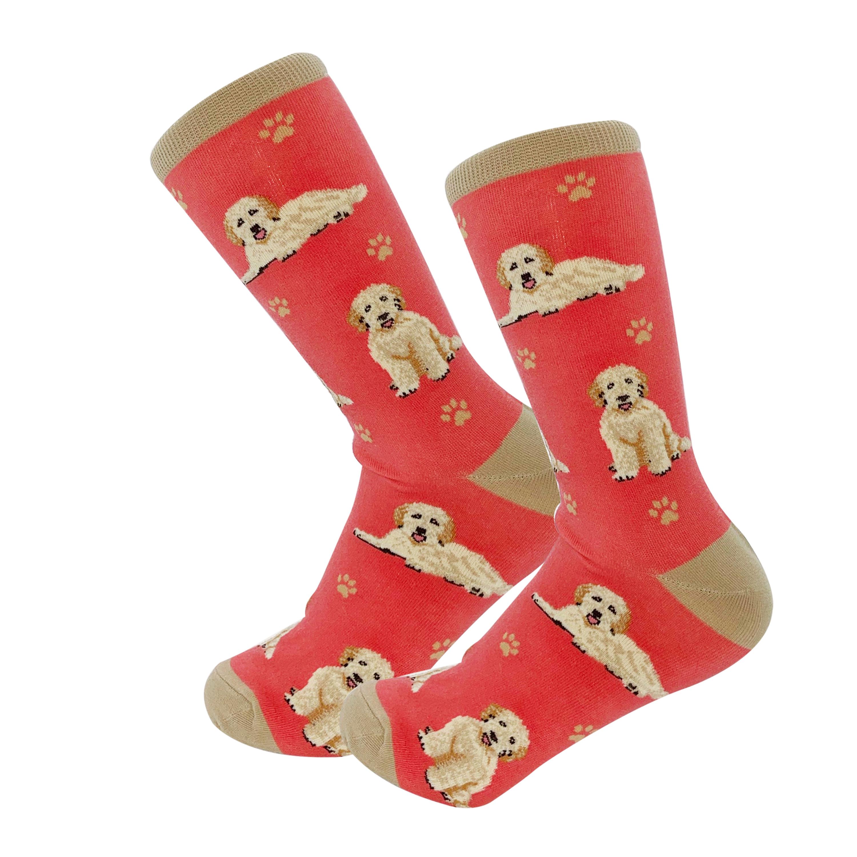 Goldendoodle Peach Full Body Socks – Premium Quality Comfy Socks ...