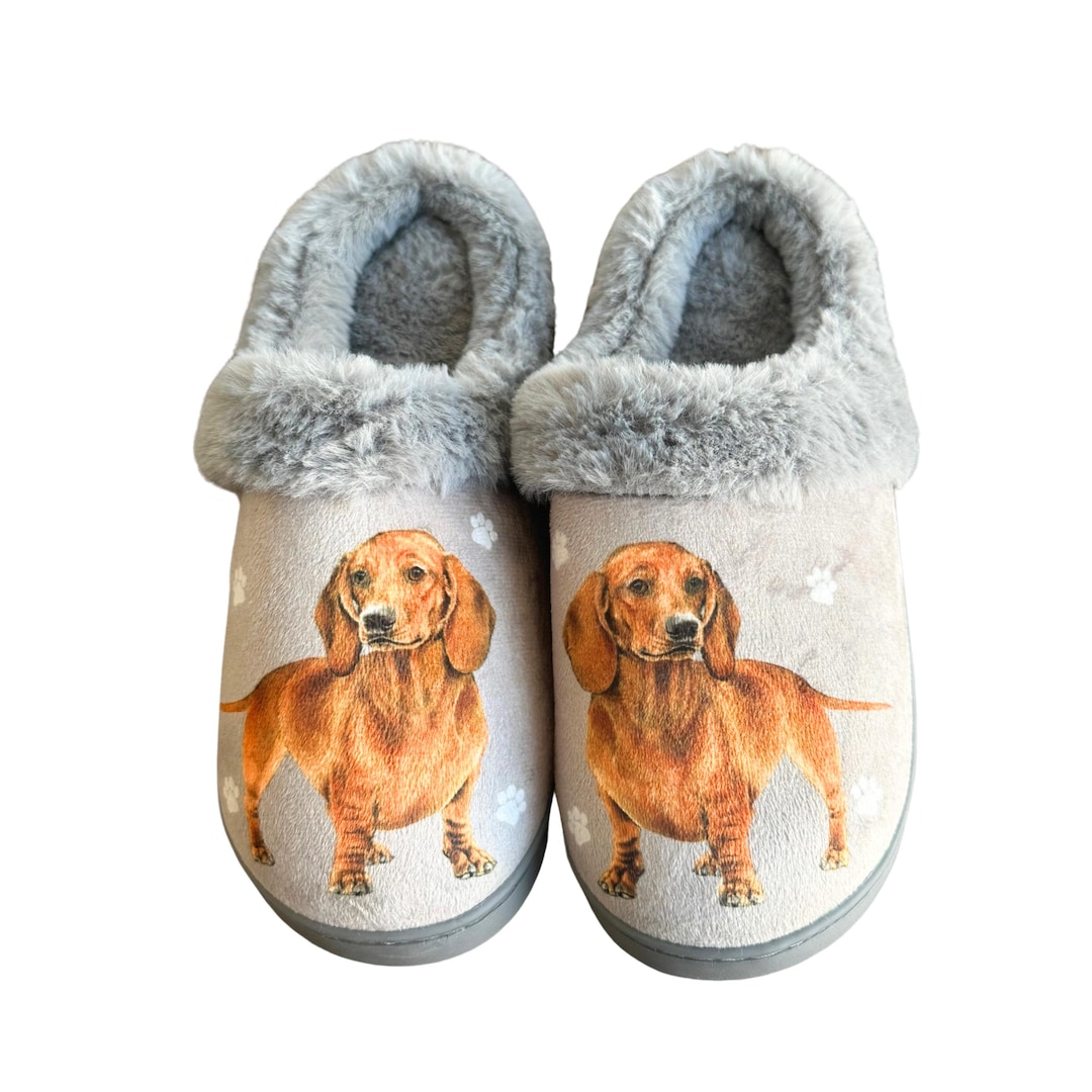Dachshund, Red Snuggs Slippers - Cozy and Comfy for Pet Lovers - Gift ...