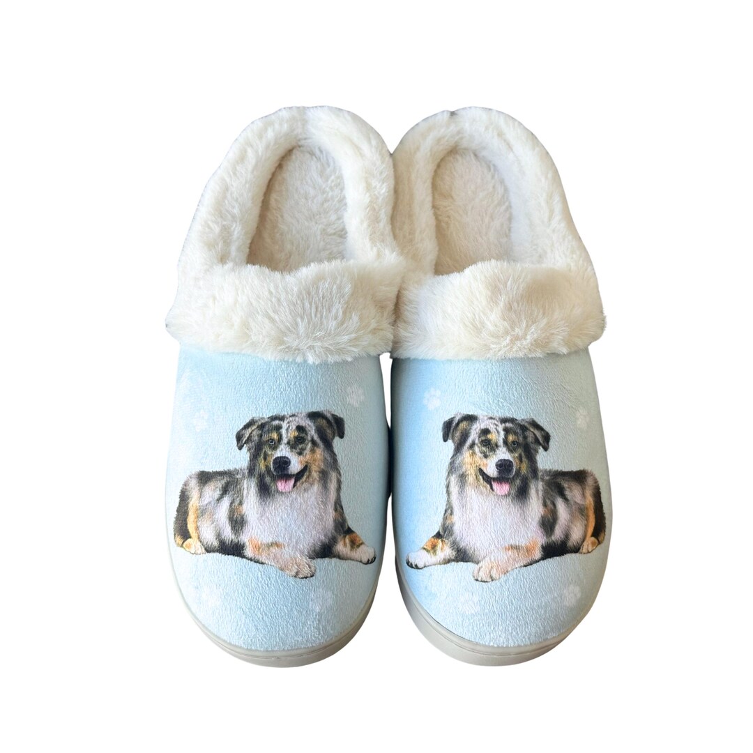 Australian Shepherd Snuggs Slippers - Cozy and Comfy for Pet Lovers ...
