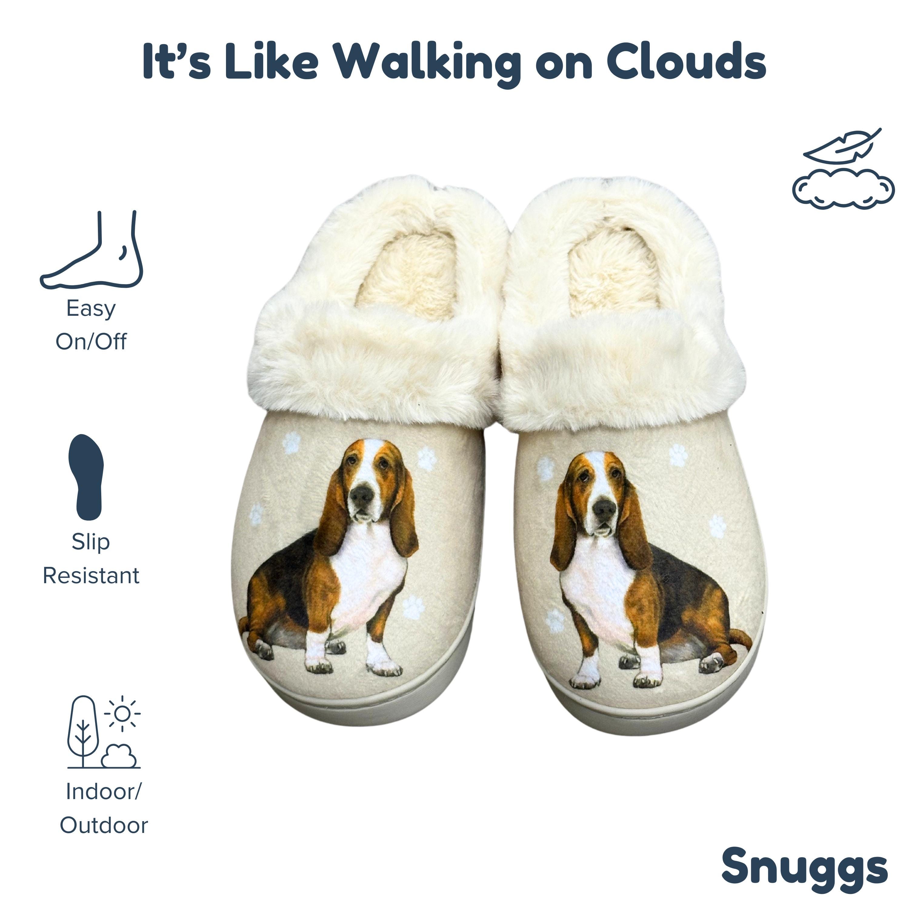 Basset Hound Snuggs Slippers - Cozy and Comfy for Pet Lovers - Gift ...
