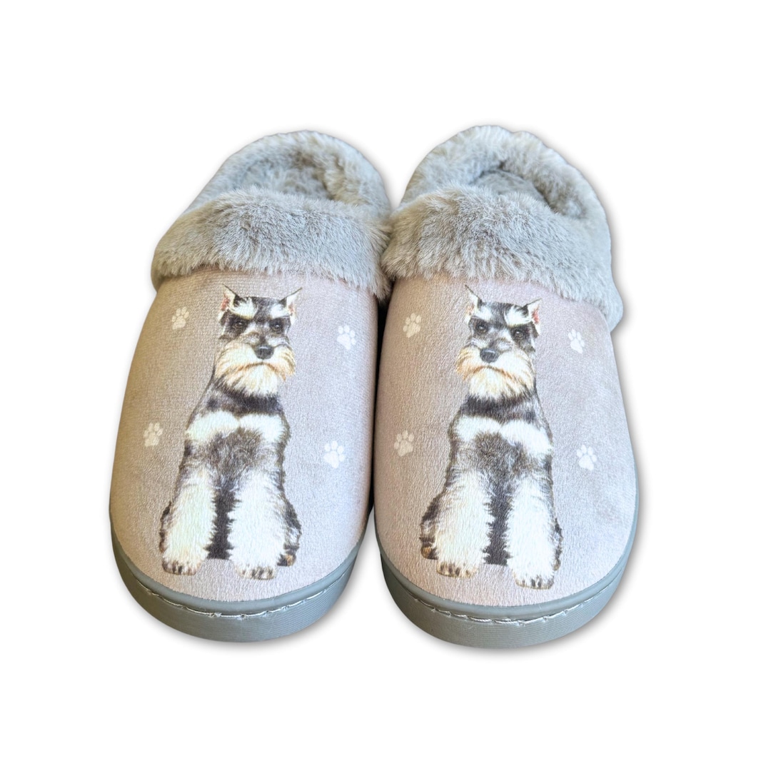 Schnauzer Snuggs Slippers - Cozy and Comfy for Pet Lovers - Gift Ideas ...
