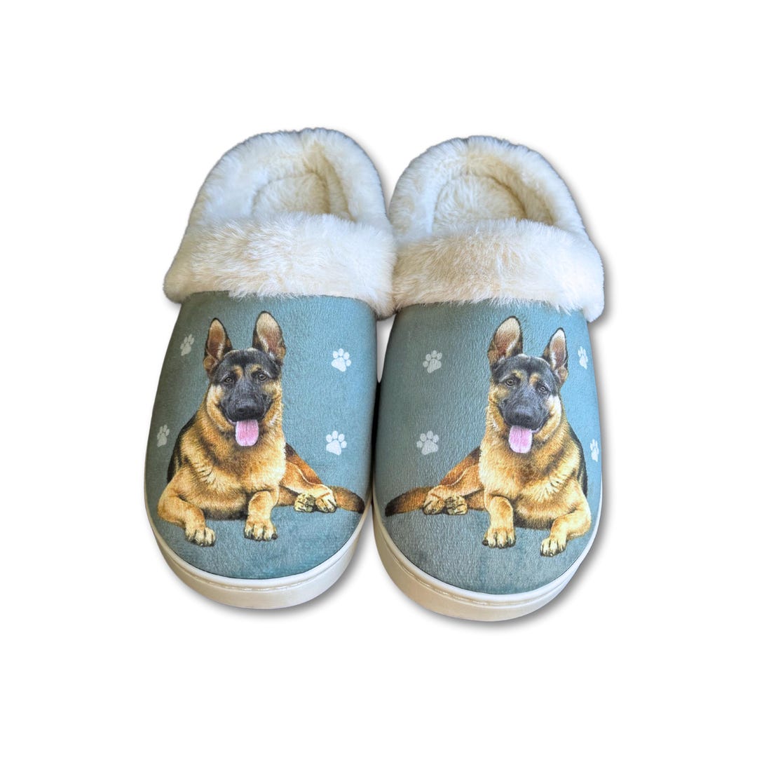 German Shepherd Snuggs Slippers - Cozy and Comfy for Pet Lovers - Gift ...