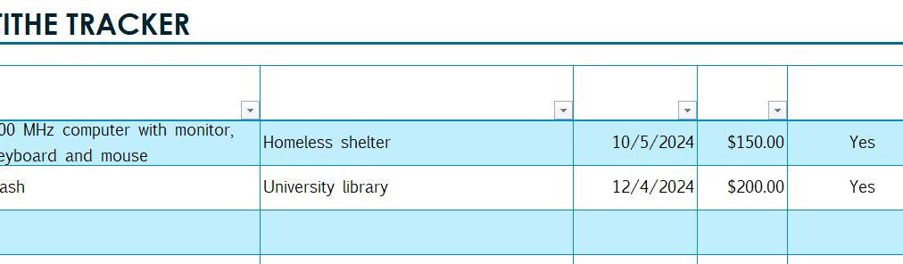 Tithes and Offering Form Tithes and Offering Excel Church Donation ...