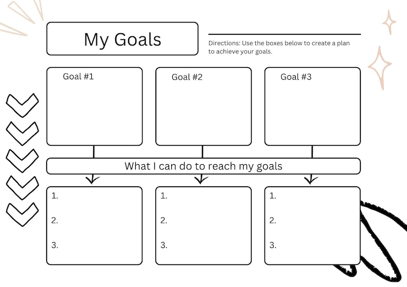 Goal Worksheet - Etsy