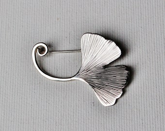 Small Silver Brooch | Etsy