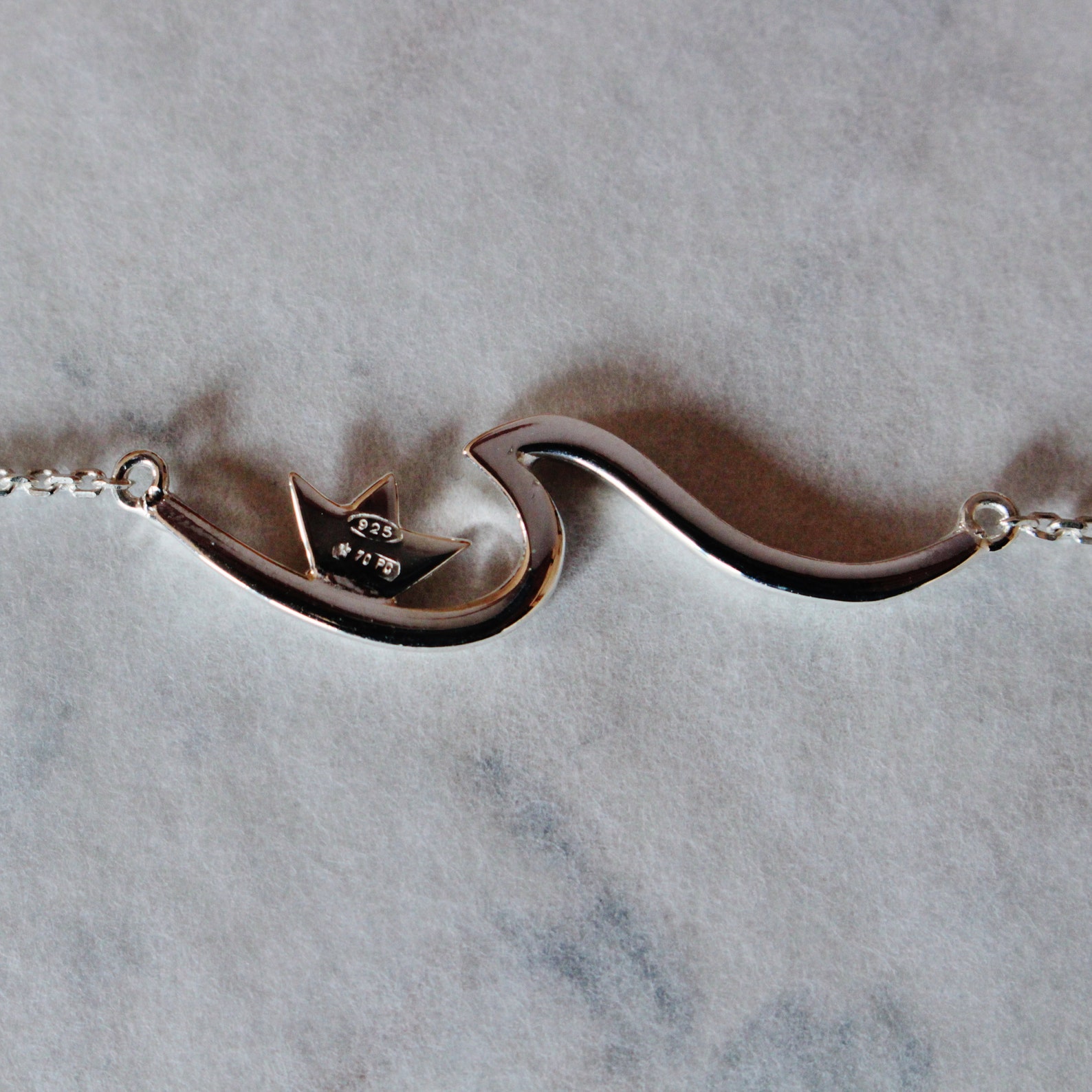 ROGUE WAVE Necklace With Wave and Paper Boat Sterling - Etsy