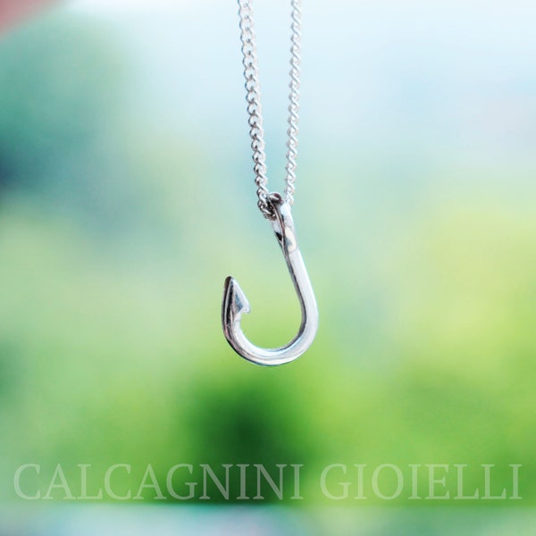 Fish Hook Pendant - Etsy