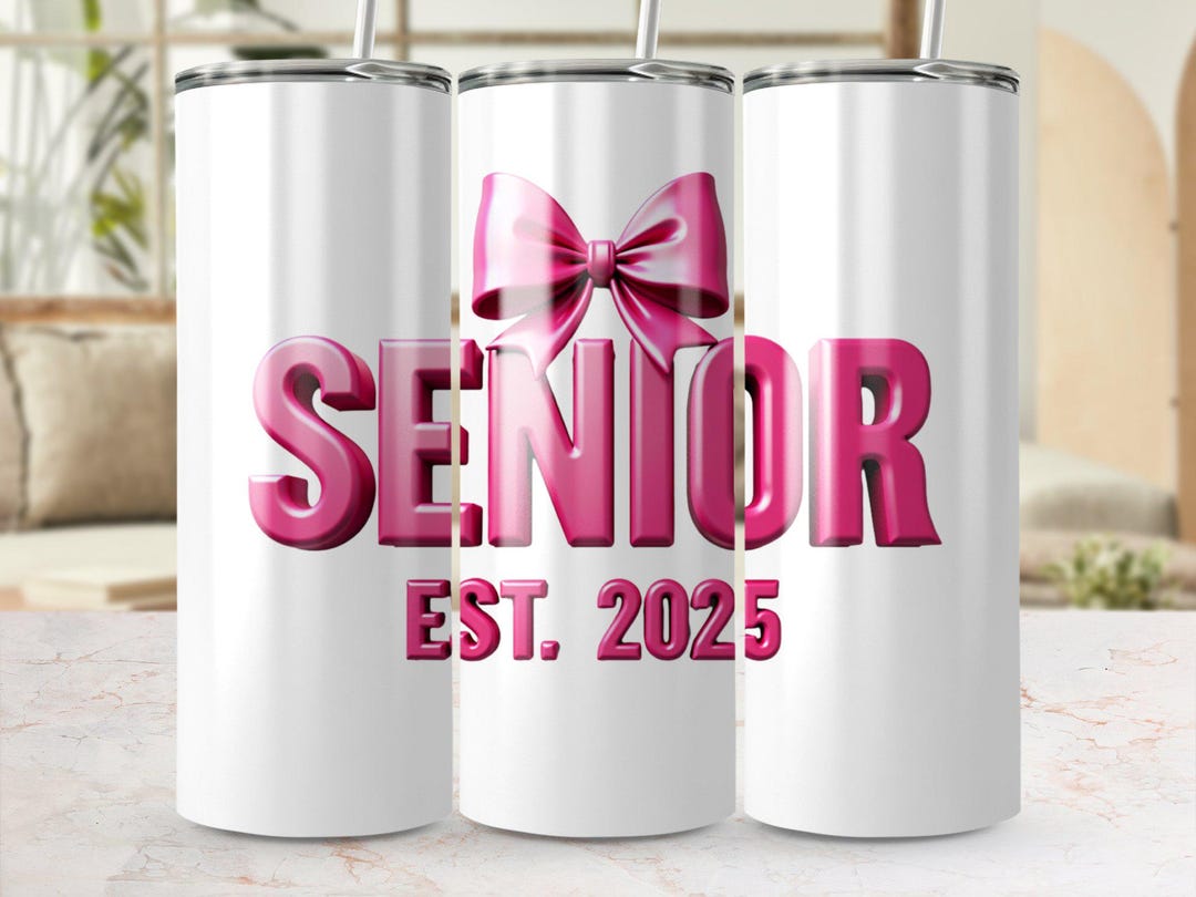 Class of 2025 Senior PNG Clipart, Graduation Clipart, Pink Bow Digital ...