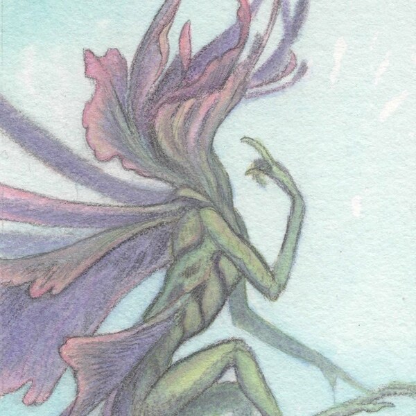 Fairy Pencil Drawing - Etsy