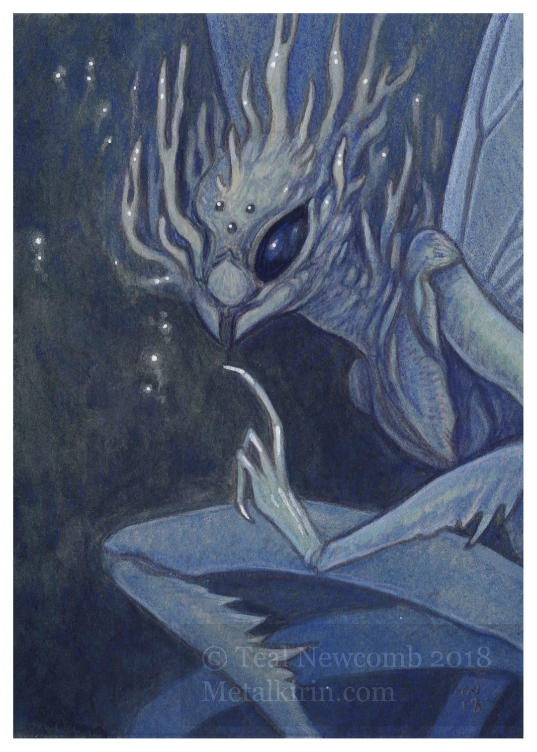 5"x7" Limited Edition Archival Art Print "cordyceps" / Cute Bug Faerie ...