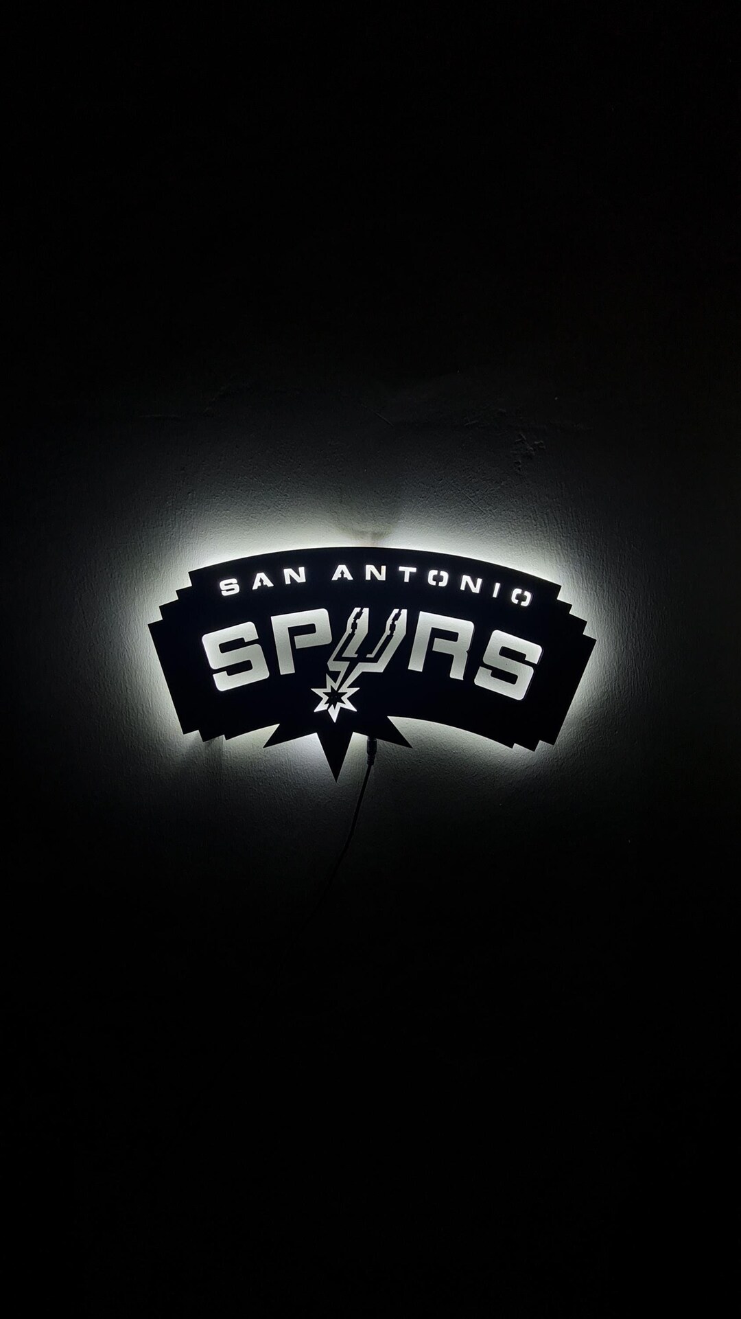 San Antonio Spurs Led Sign, Spurs Illuminated Wall Sign, Basketball ...