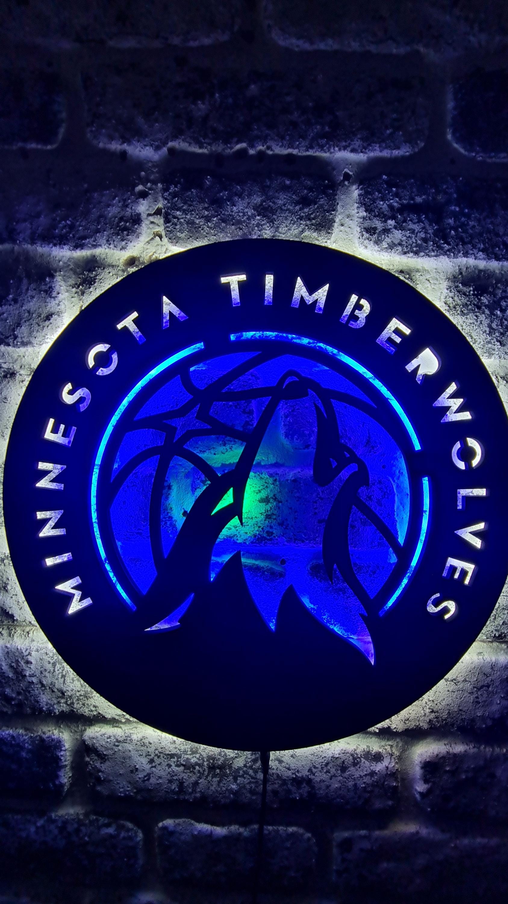 Minnesota Timberwolves Led Neon Sign, Timberwolves Illuminated Wall ...