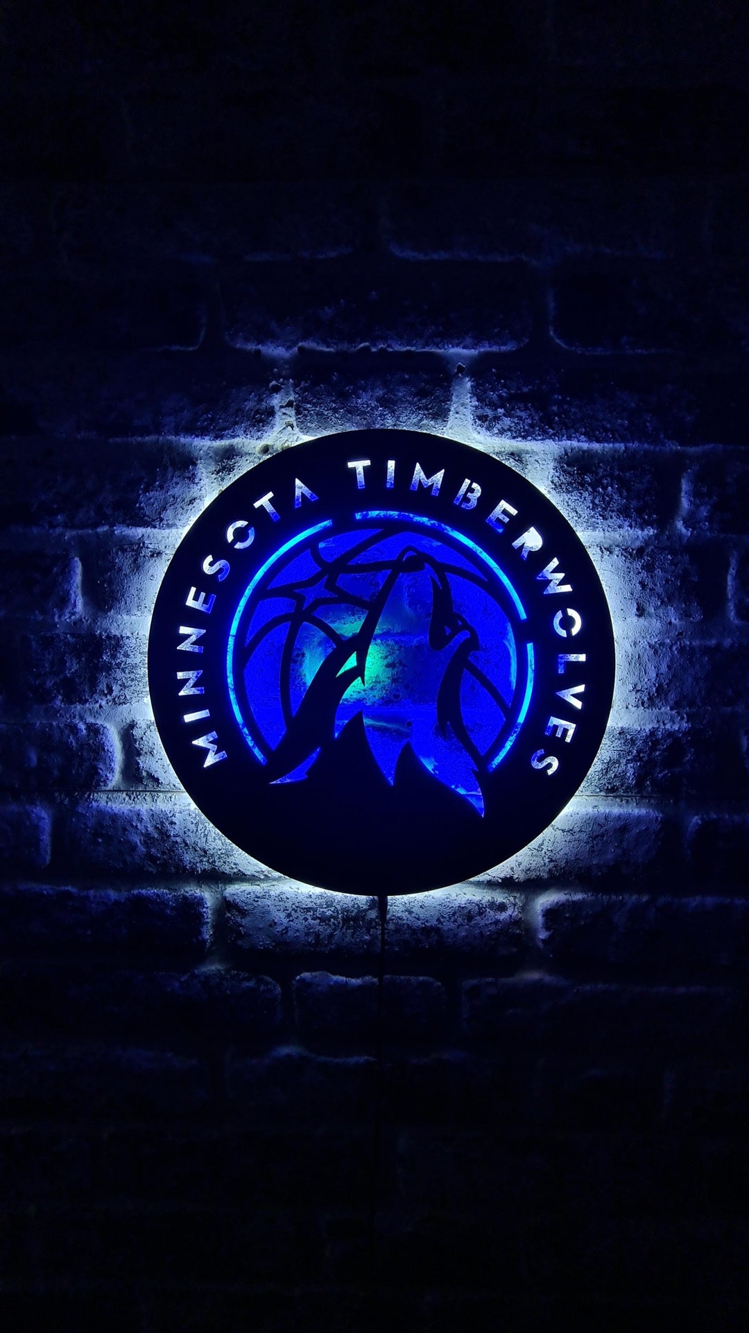 Minnesota Timberwolves Led Neon Sign, Timberwolves Illuminated Wall ...