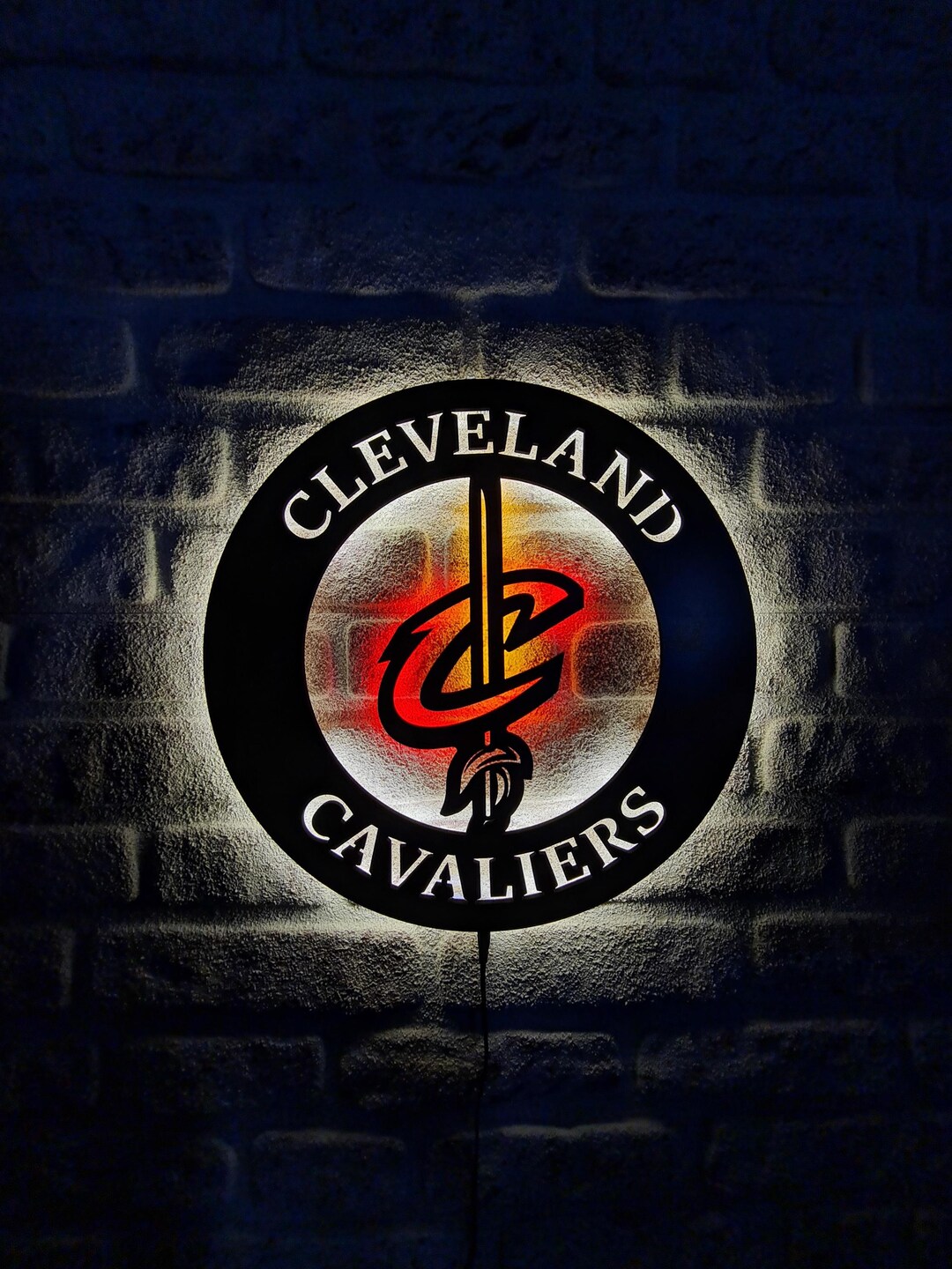 Cleveland Cavaliers LED Lighted Sign, Cavaliers Illuminated Wall Sign ...