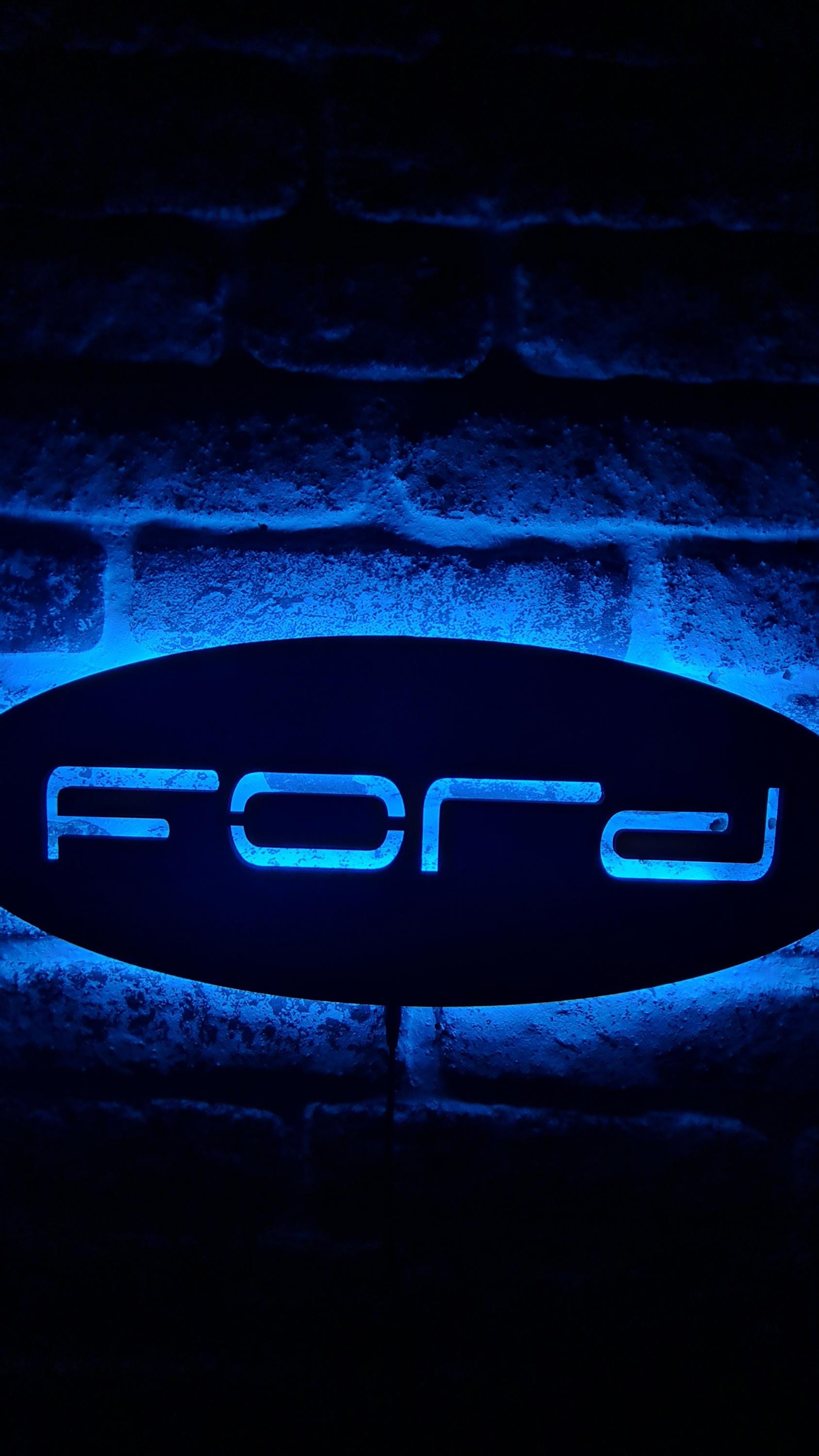 Ford LED Lighted Sign, Ford Car Emblem Wall Decor, Home Decor Lightning ...