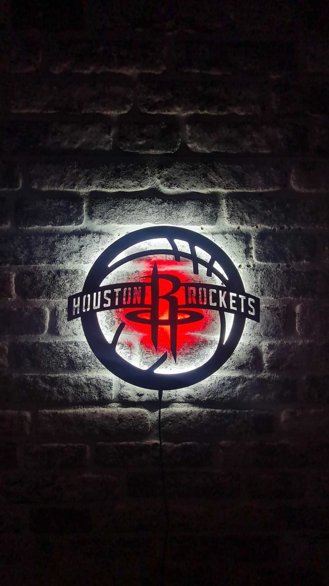 Houston Rockets Led Sign - Houston Rockets Illuminated Wall Sign ...