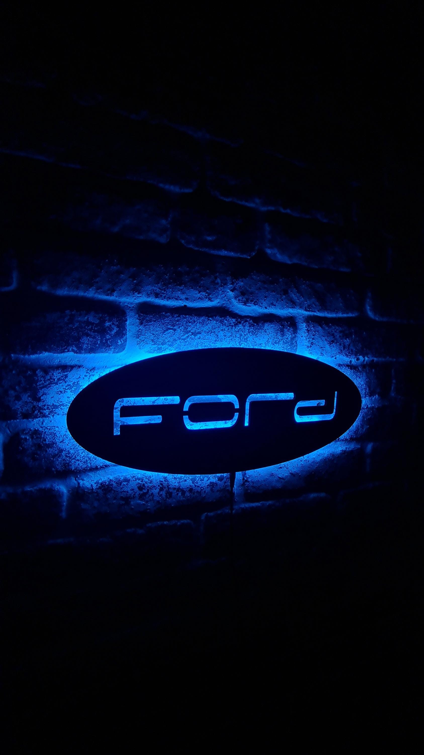 Ford LED Lighted Sign, Ford Car Emblem Wall Decor, Home Decor Lightning ...
