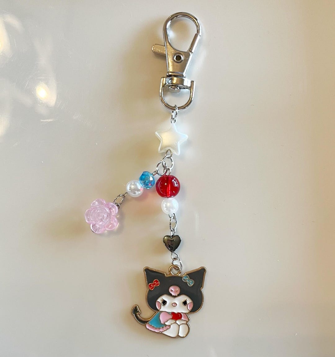 Kuromi Keychain Red and Blue Kuromi Keychain - Etsy