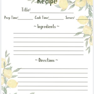 Kitchen Organization Bundle | Printable Templates - Etsy