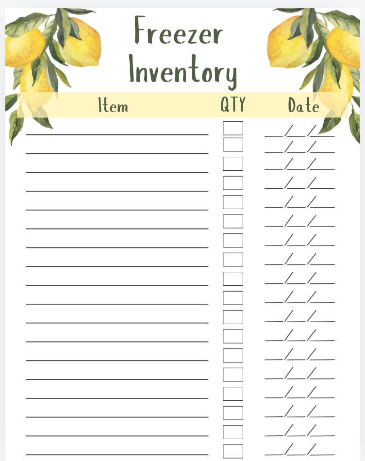 Kitchen Organization Bundle | Printable Templates - Etsy