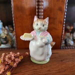 Ribby – Beatrix Potter Beswick Figurine – Vintage 1950s Bp2a Gold Oval ...