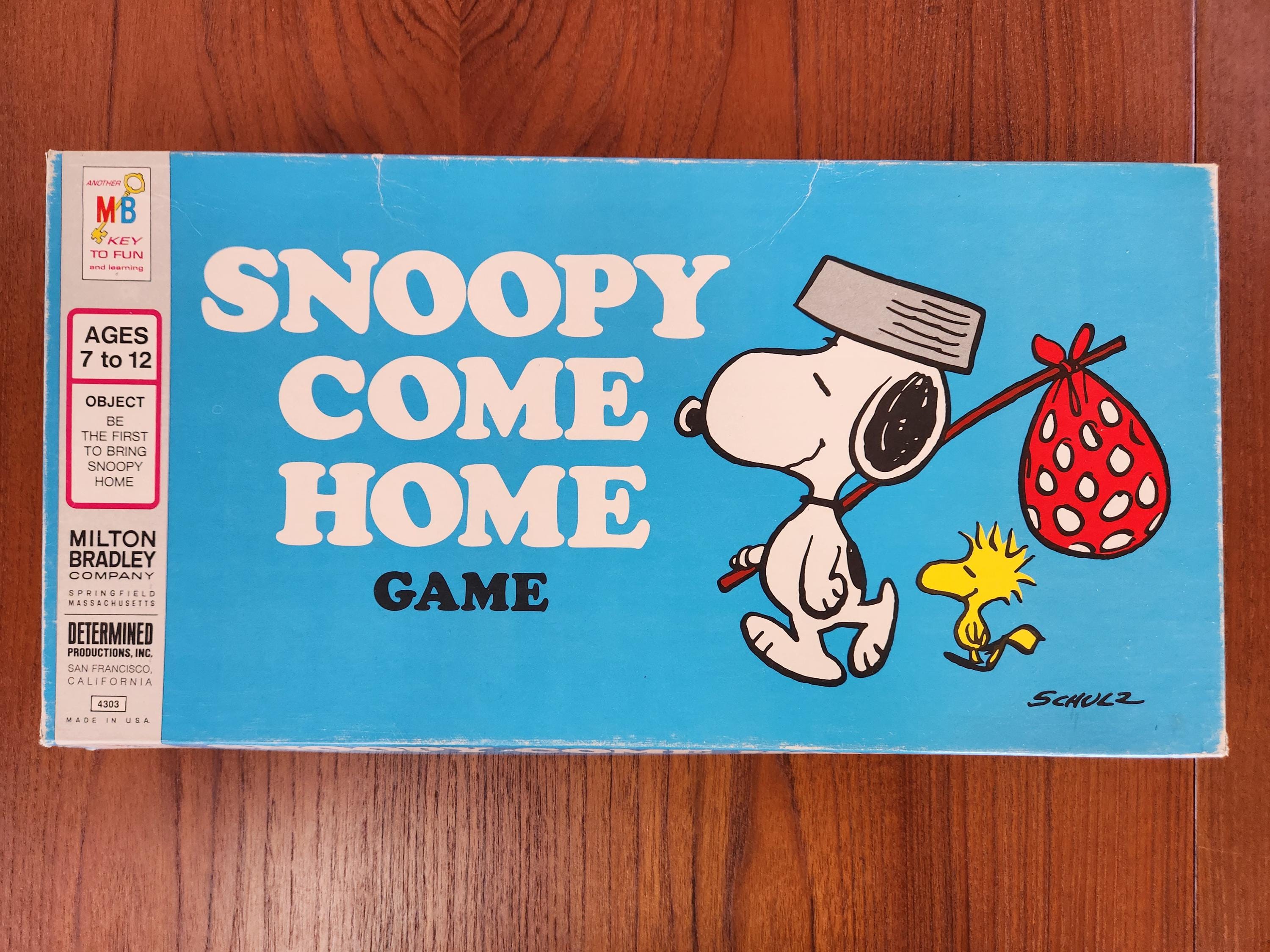 Snoopy Come Home Game – #4303 Milton Bradley – Complete in Original Box ...