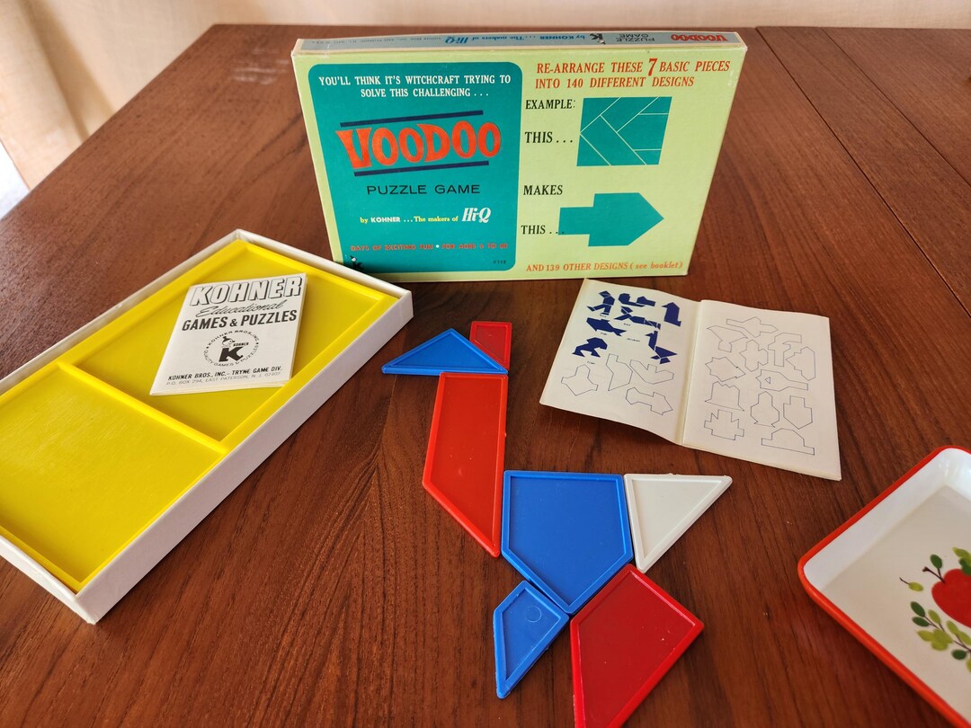 Voodoo Puzzle Game by Kohner – Complete in Original Box – 1970s Vintage ...