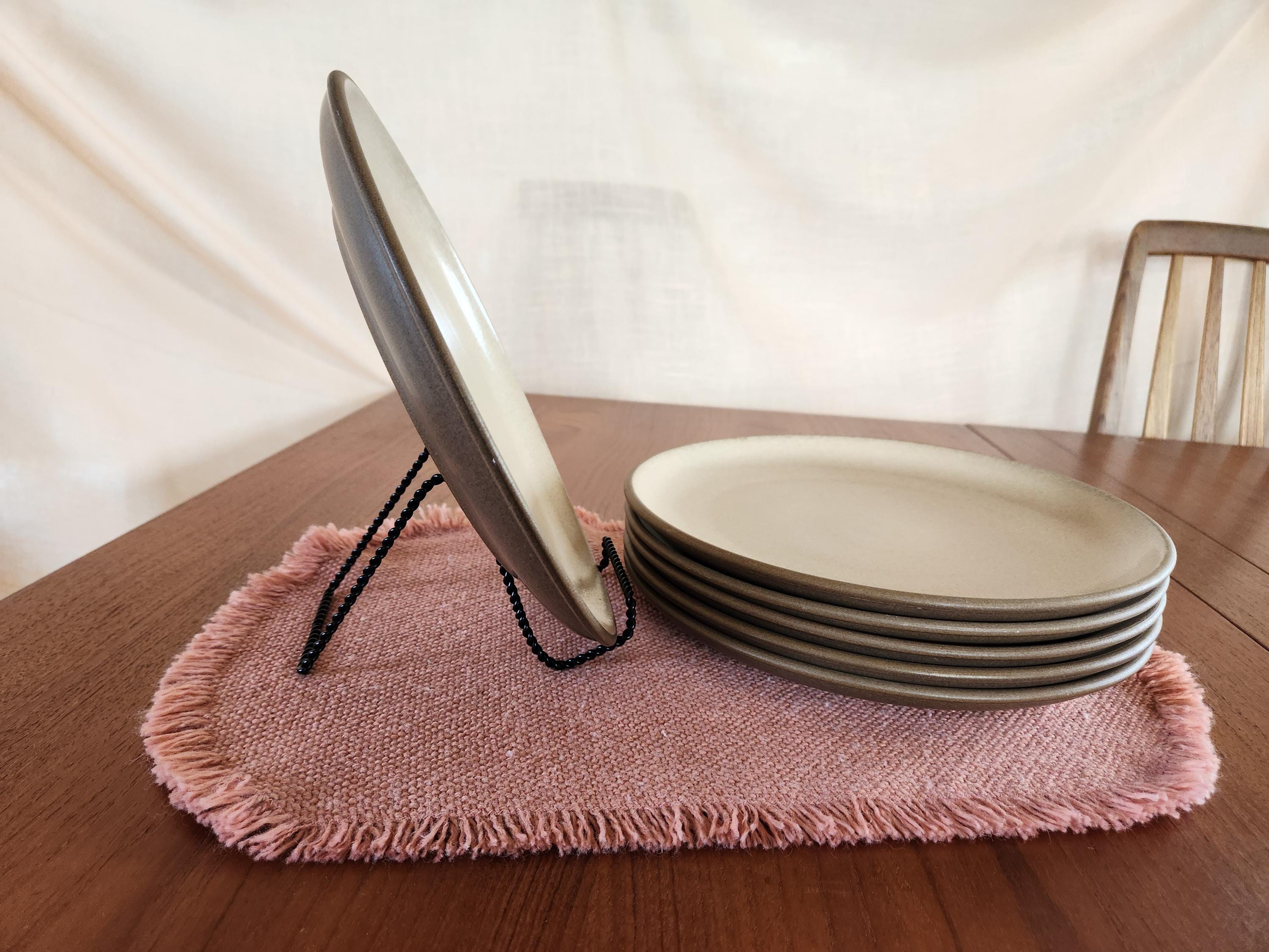 Heath Ceramics Sand/nutmeg Coupe Dinner Plate - Etsy