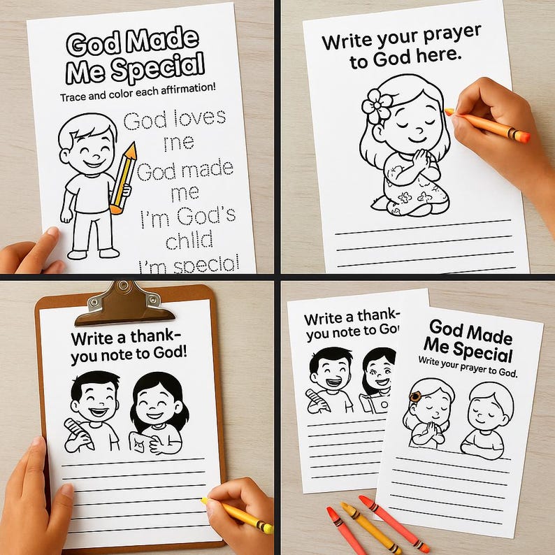 God Made Me Special Printable Coloring Pages for Kids – Christian ...