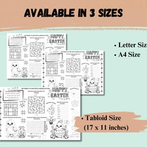 Printable Easter Activity Placemat for Kids – Easter Colouring Pages ...