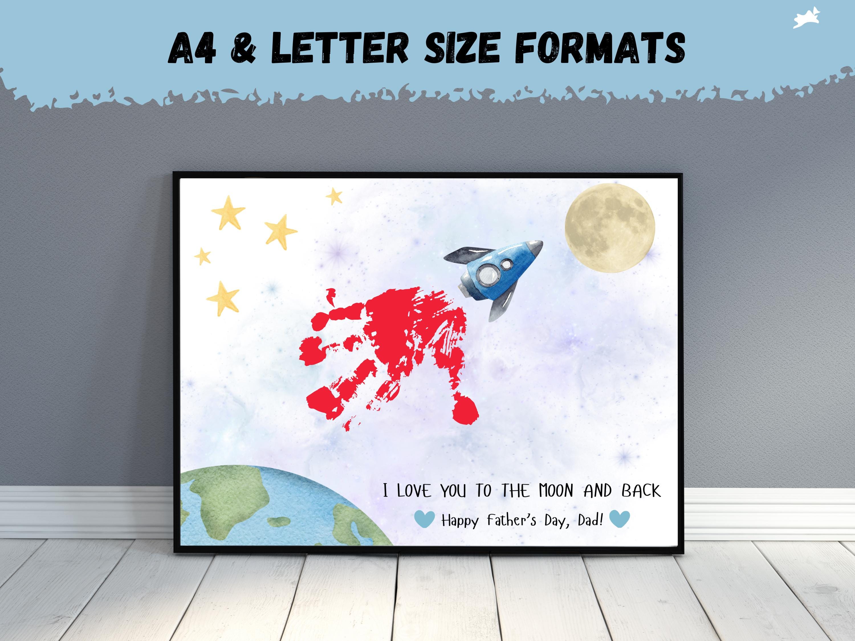 Printable Father’s Day Handprint Craft | DIY Gift for Dad From Baby ...