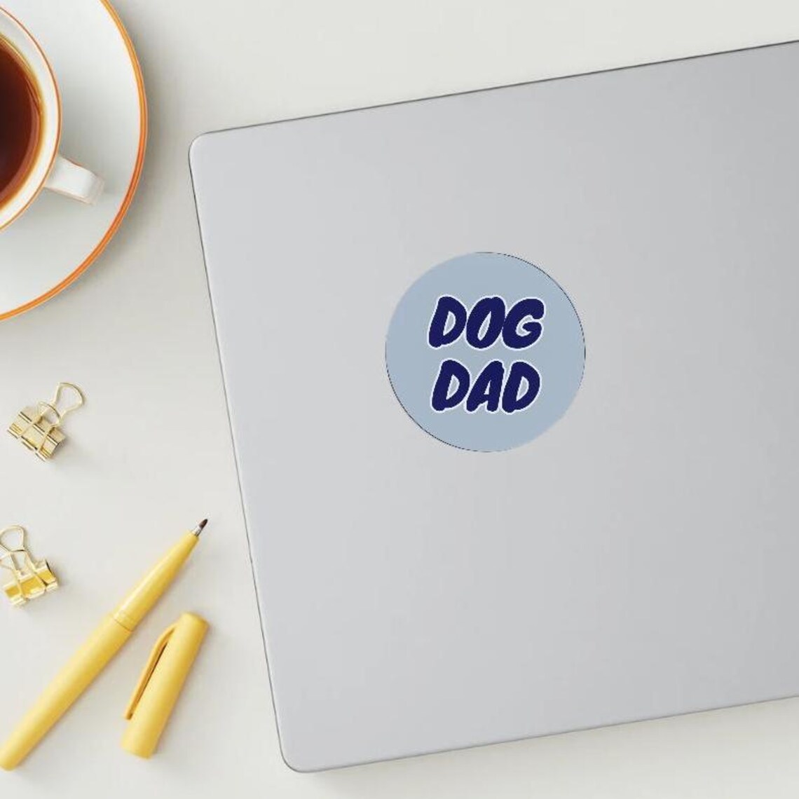 Dog Dad Vinyl Sticker, 3x3 Inch Glossy Sticker for Dog Dads - Etsy