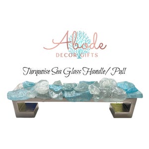 Sea Glass Cabinet Handles, Pulls, and Knobs for Coastal Beach and ...