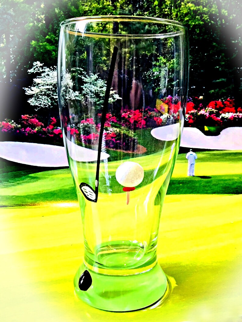 Wine Glass Golf Club Golf Ball Golfer Wine Glass Golf Club Etsy