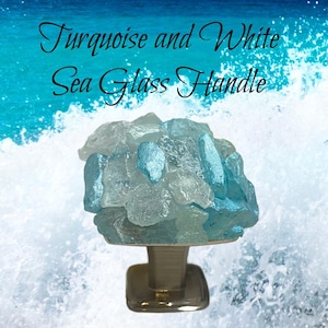 Sea Glass Cabinet Handles, Pulls, and Knobs for Coastal Beach and ...